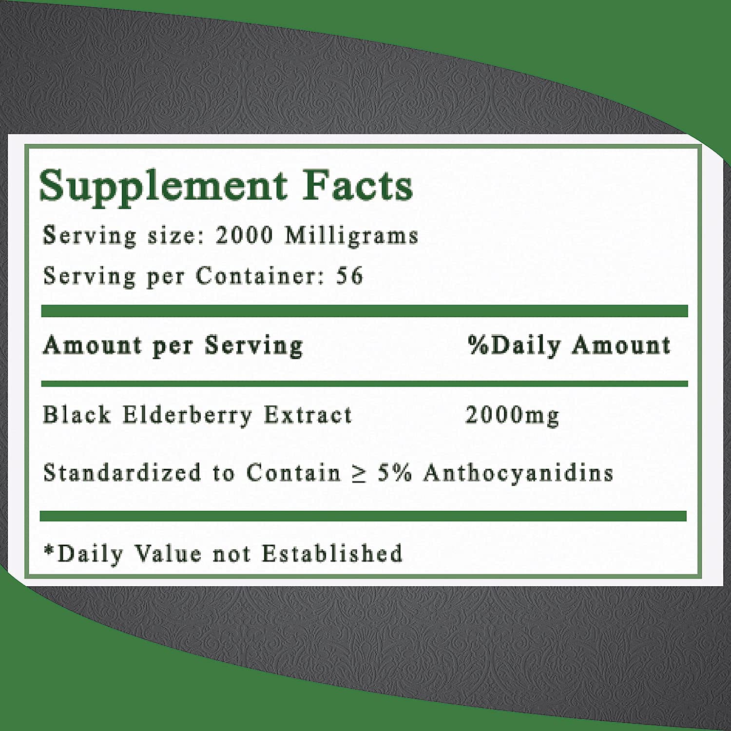 Elderberry extract for cold relief