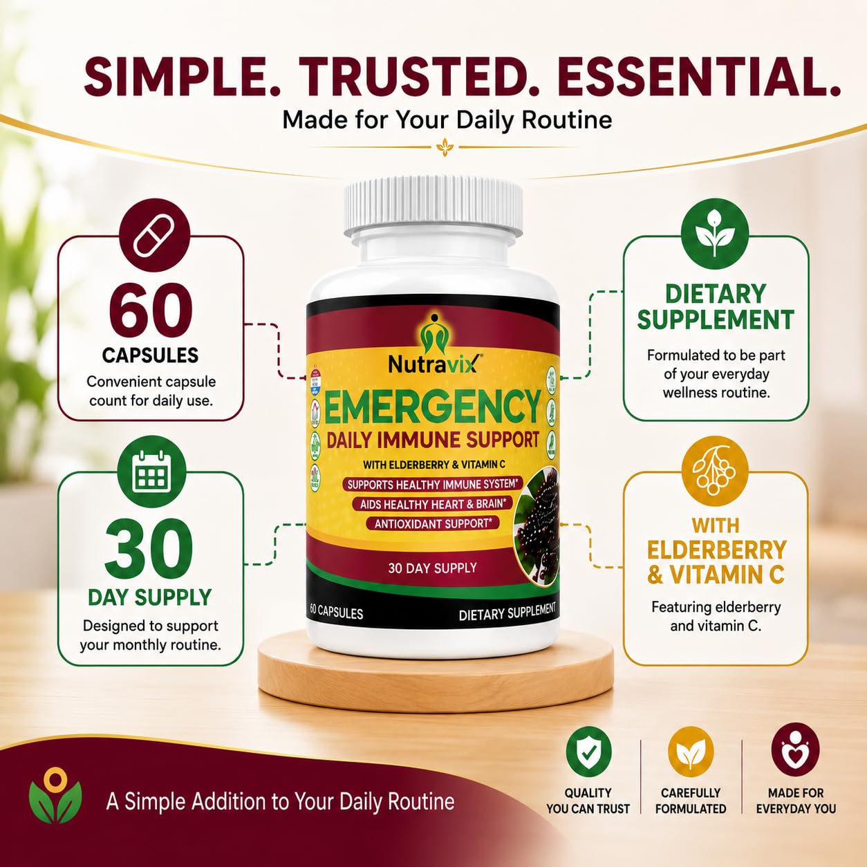 Elderberry extract for seasonal support
