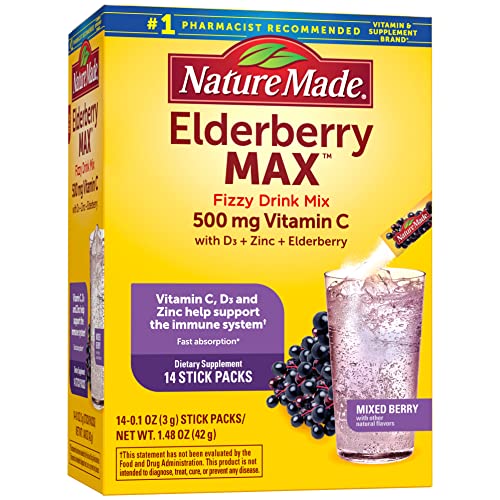 Elderberry fizzy drink for immunity