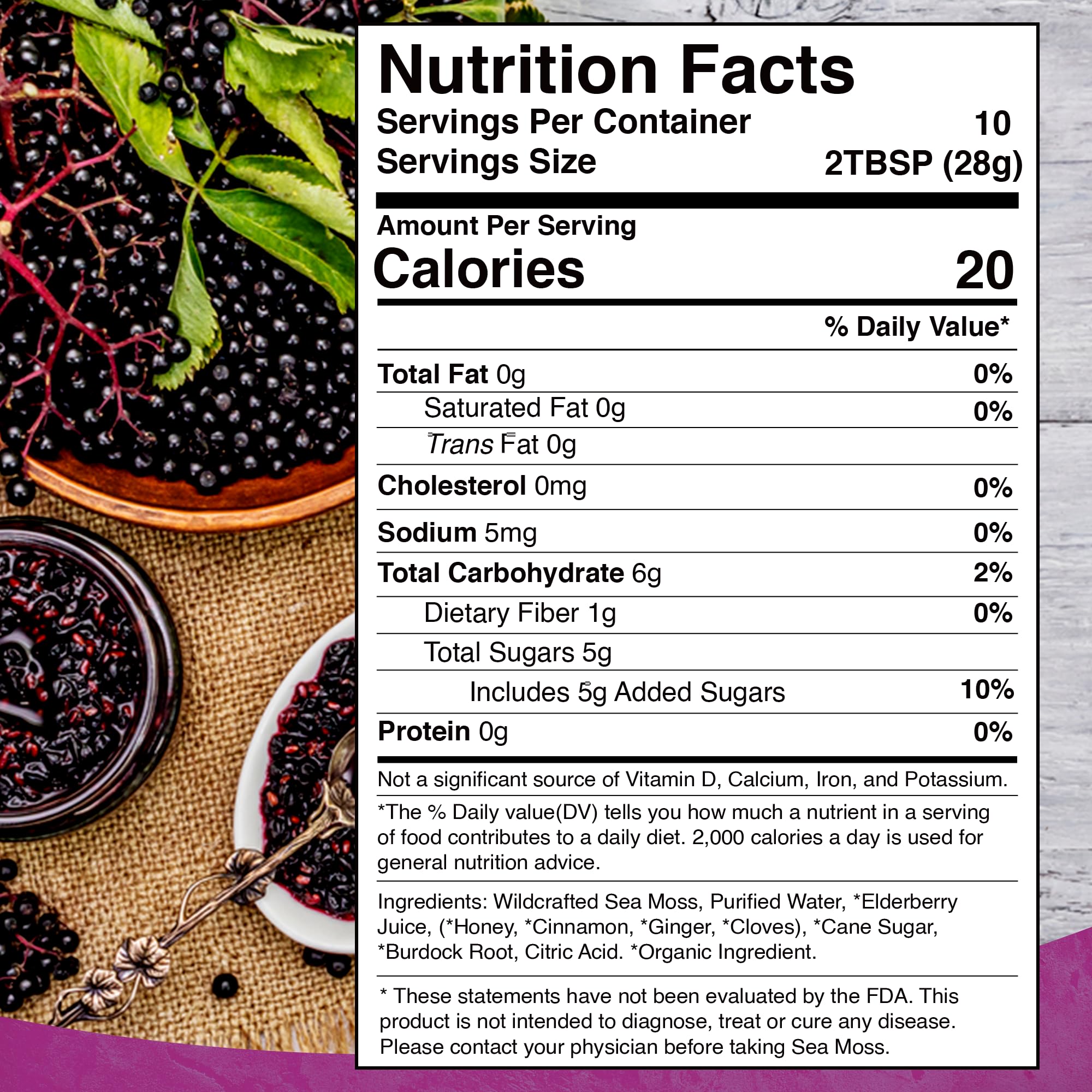 Elderberry gel for immune boost