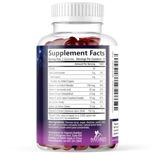 elderberry gummies for better overall health