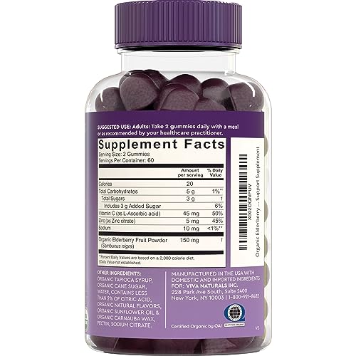 elderberry gummies for cold and flu season
