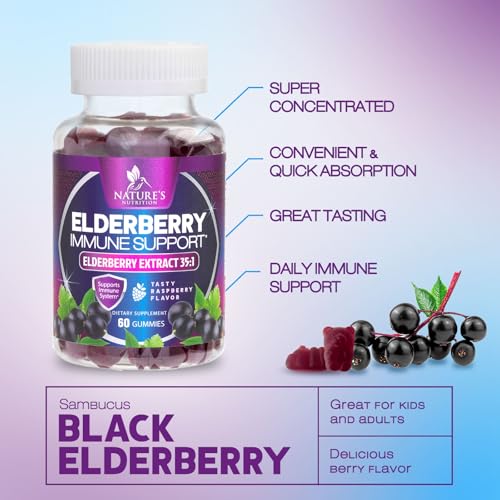 Elderberry gummies for cold and flu season