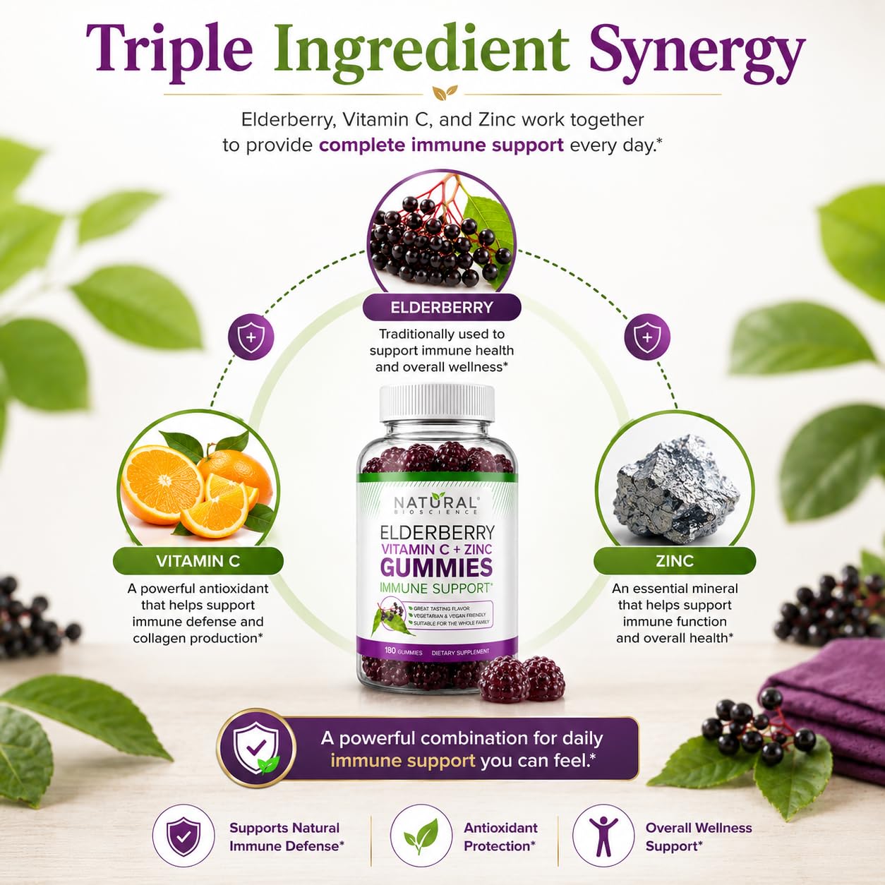 elderberry gummies for cold and flu season