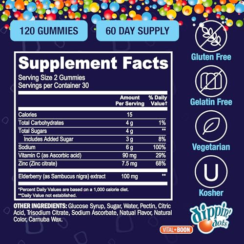 Elderberry gummies for cold prevention