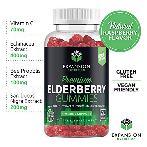 Elderberry gummies for cold prevention
