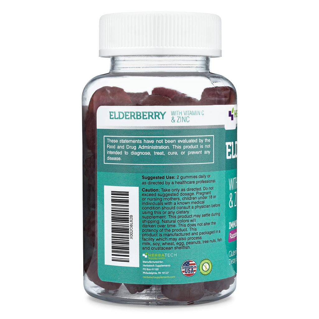 Elderberry gummies for cold relief