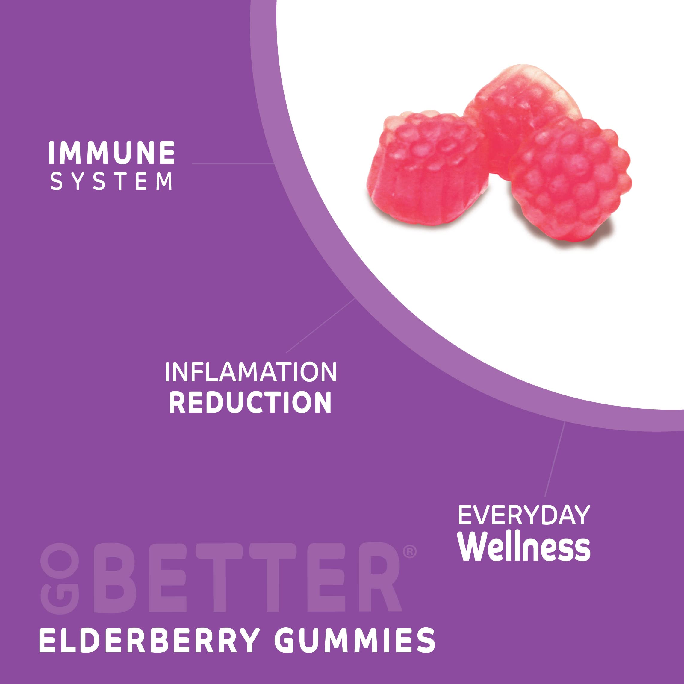 Elderberry gummies for cold relief