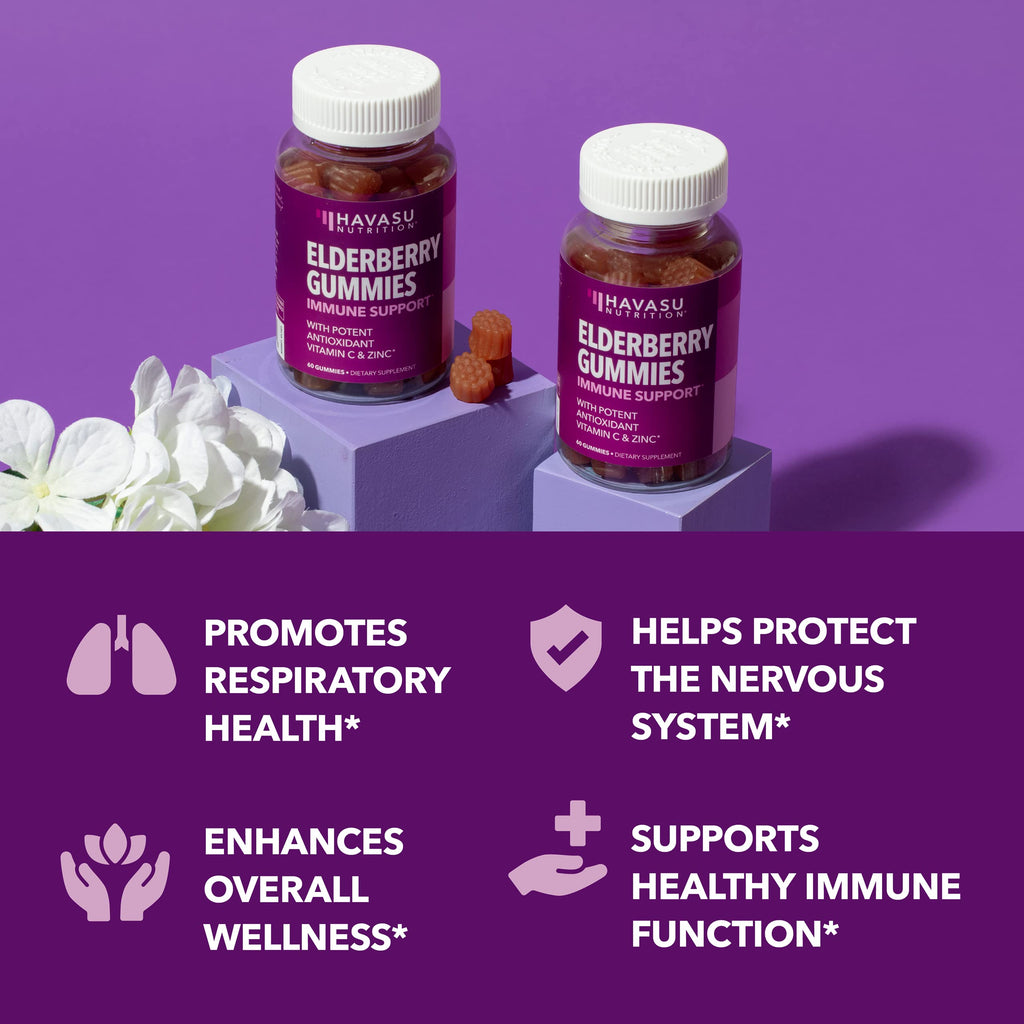 Elderberry gummies for cold season