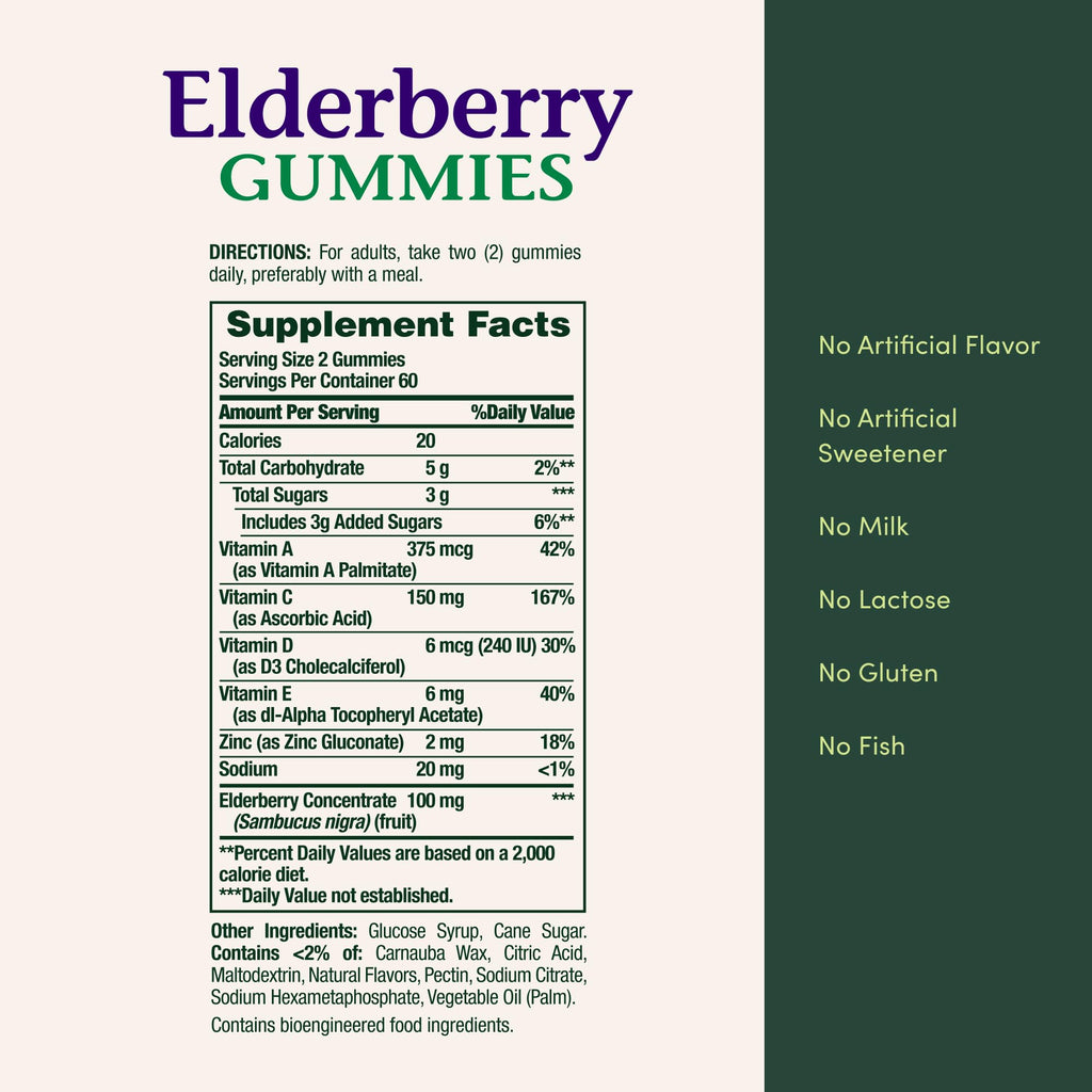 Elderberry gummies for easy immune support