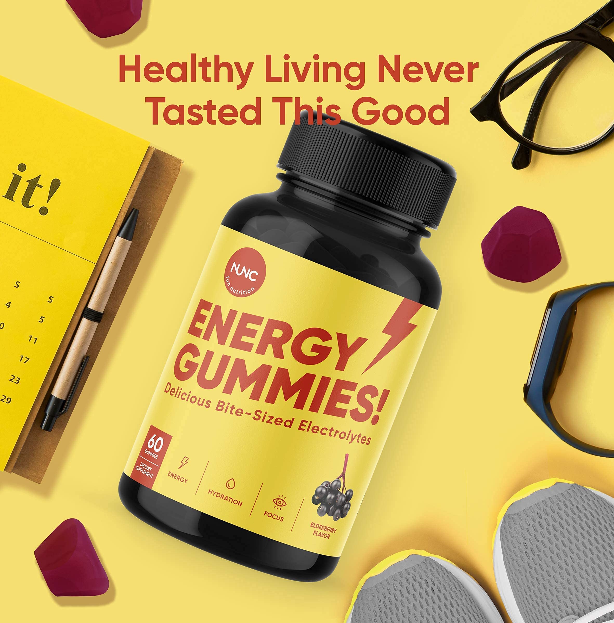 Elderberry gummies for enhanced focus