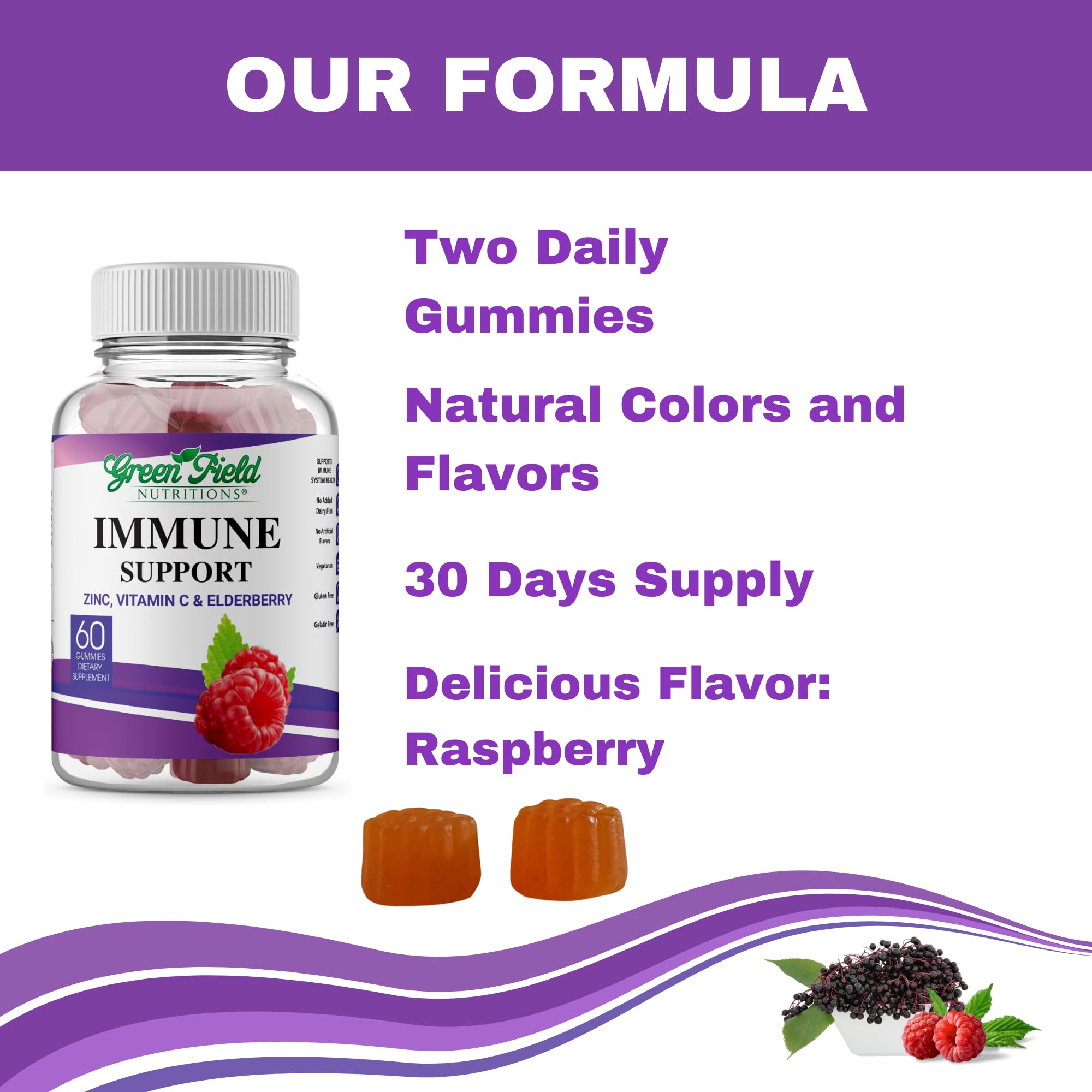 Elderberry gummies for enhanced vitality