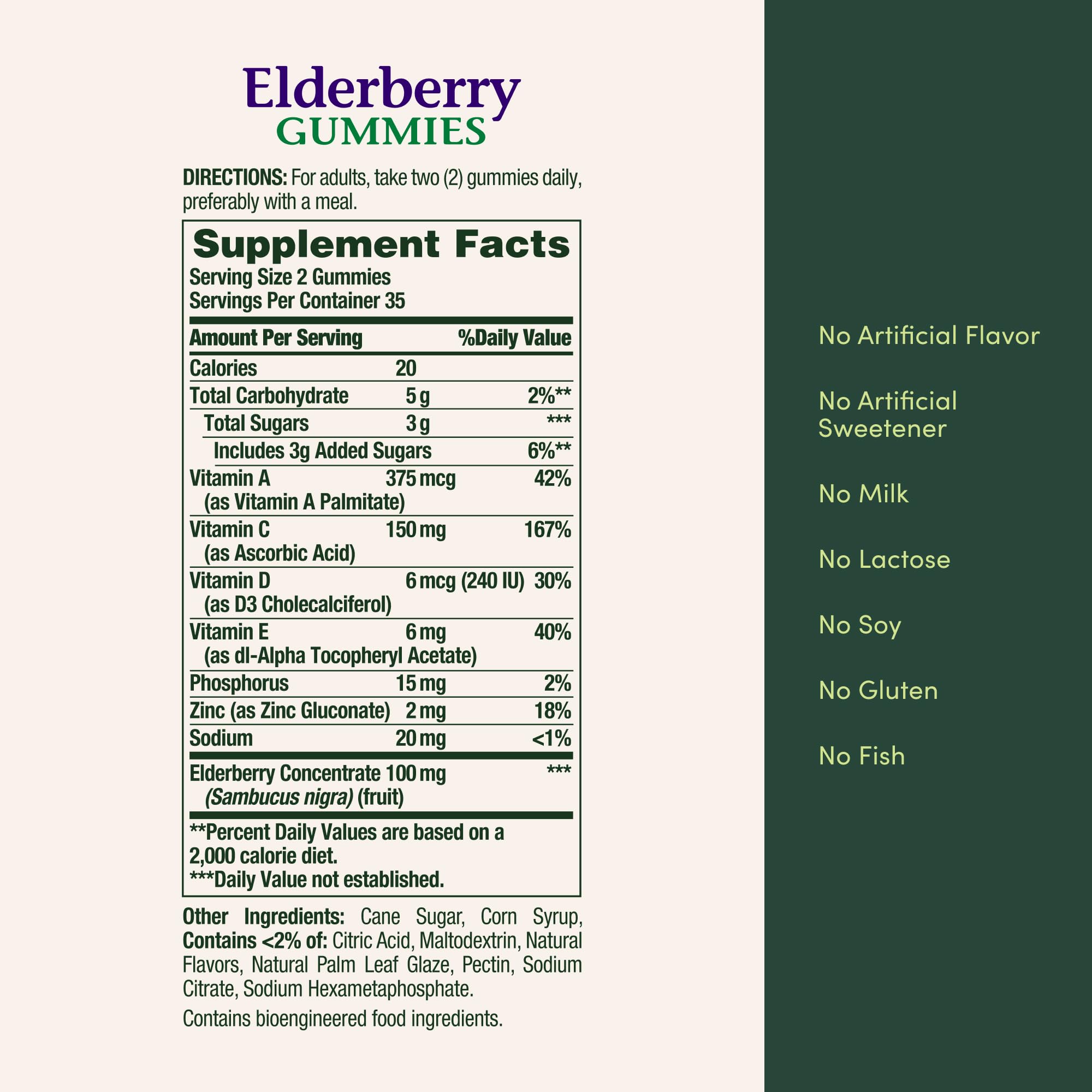 Elderberry gummies for everyday health