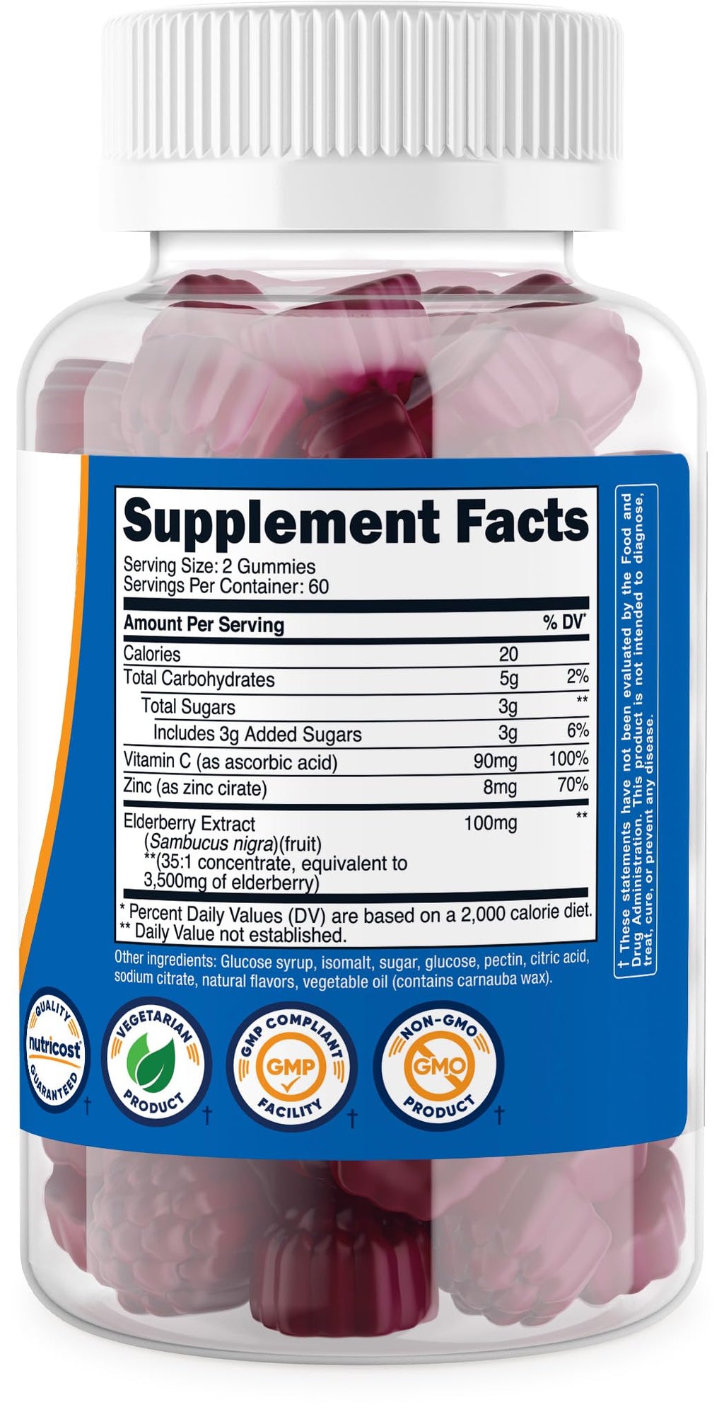Elderberry gummies for everyday nutrition