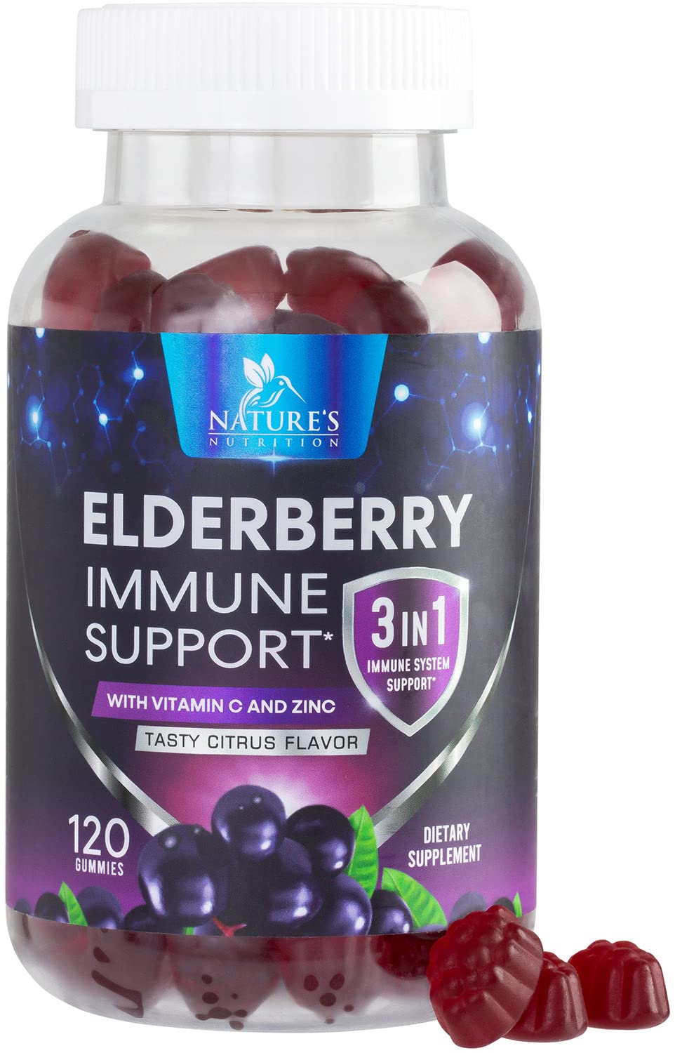 Elderberry gummies for immune support