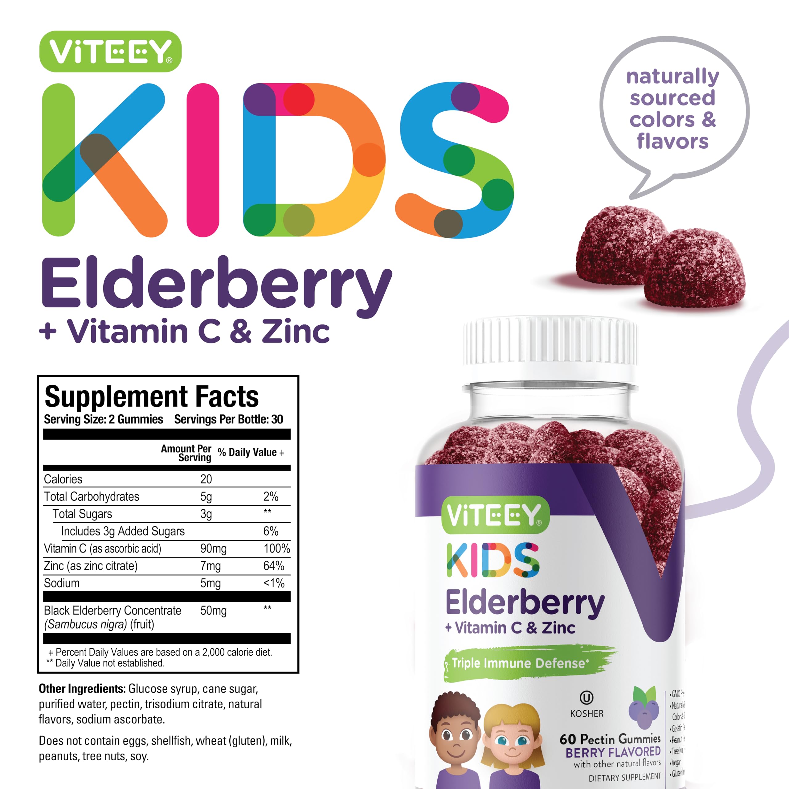 Elderberry gummies for immune system boost