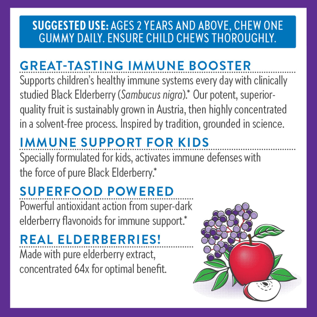 elderberry gummies for kids' immune boost