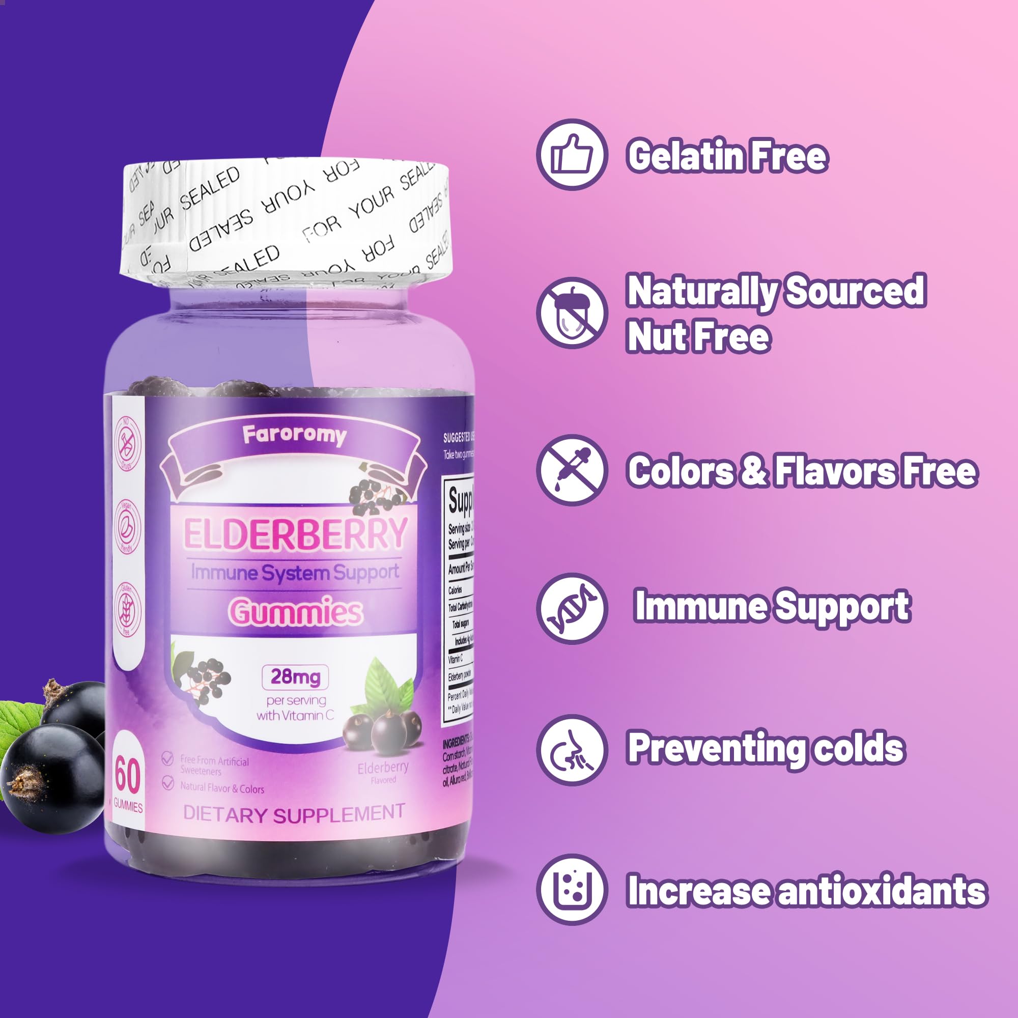 elderberry gummies for men and women