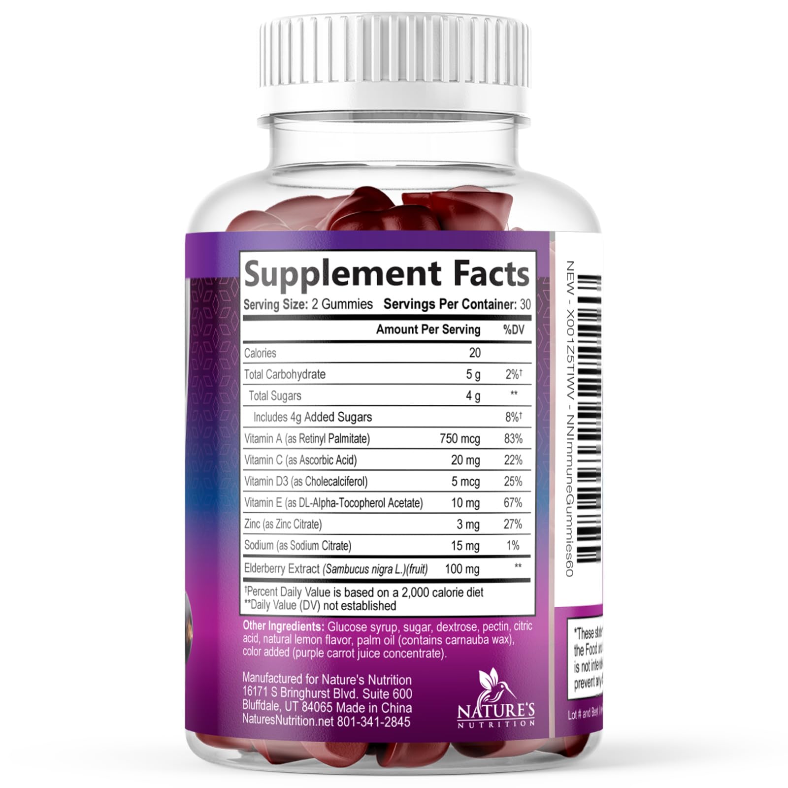 Elderberry gummies for natural defence