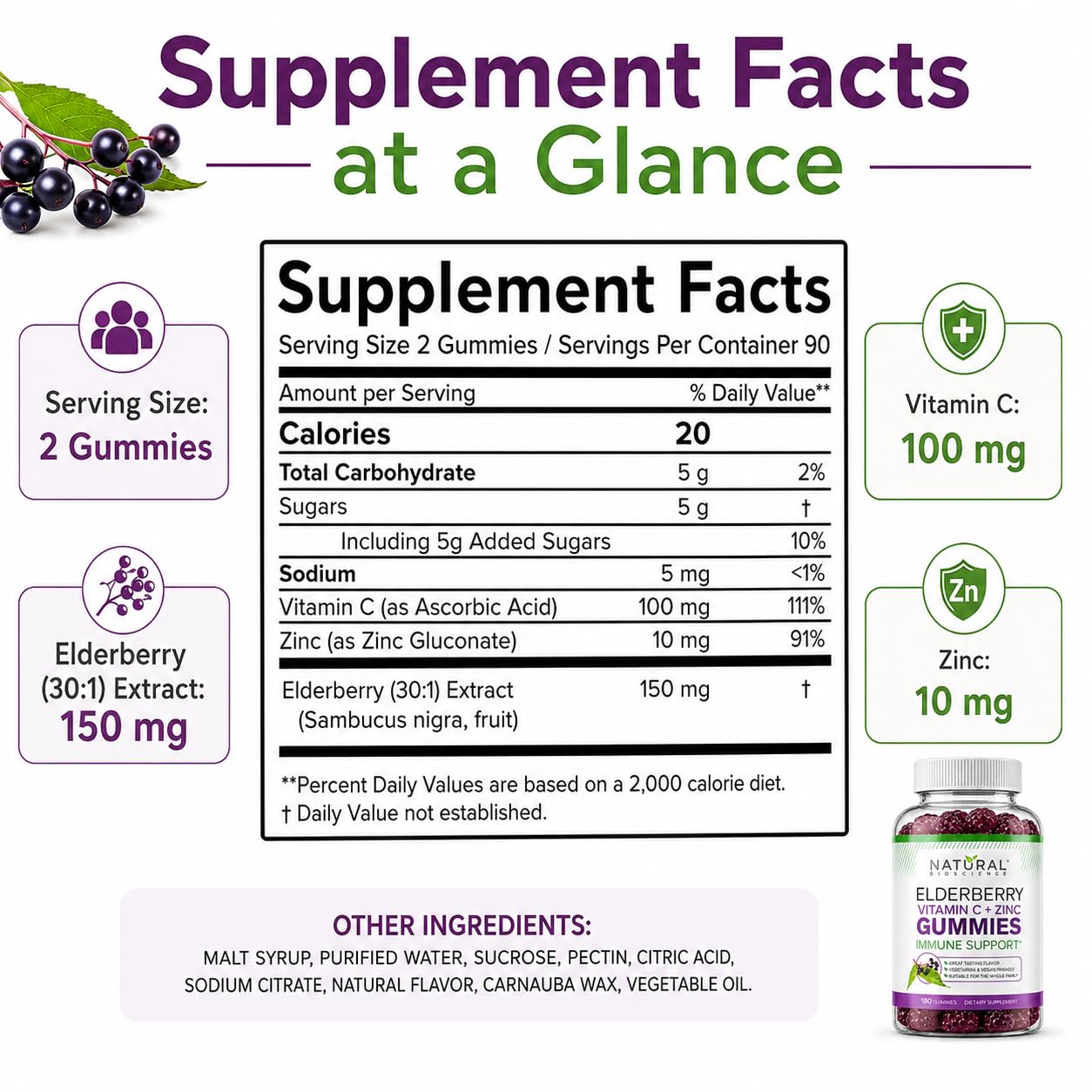 elderberry gummies for overall health support