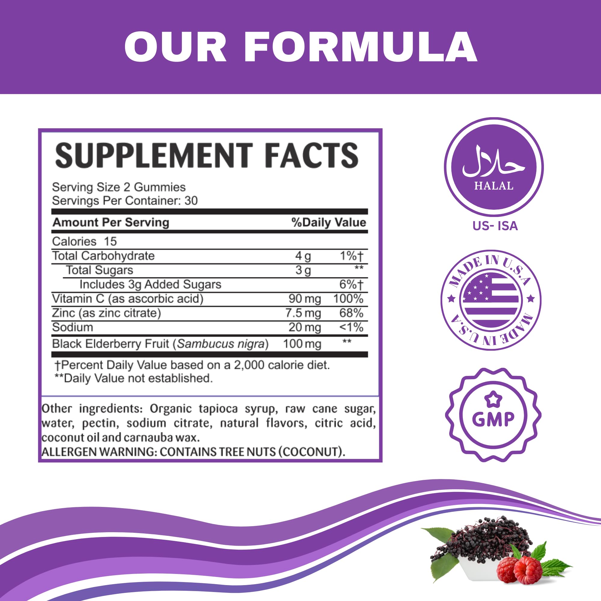 Elderberry gummies for seasonal health support