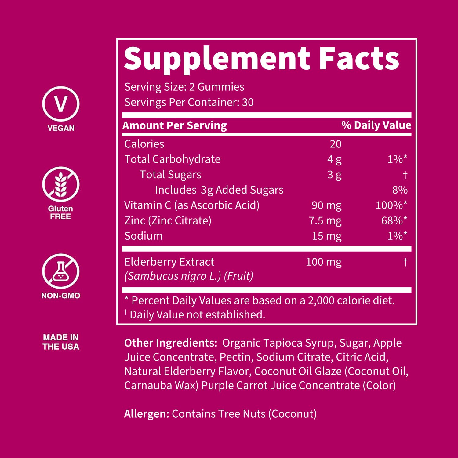Elderberry gummies for seasonal health