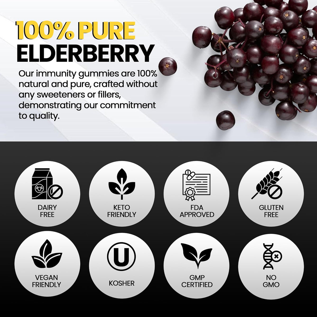 Elderberry gummies for seasonal health