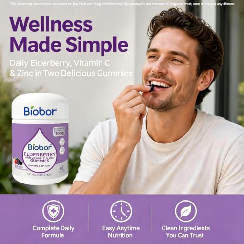 Elderberry gummies for winter wellness