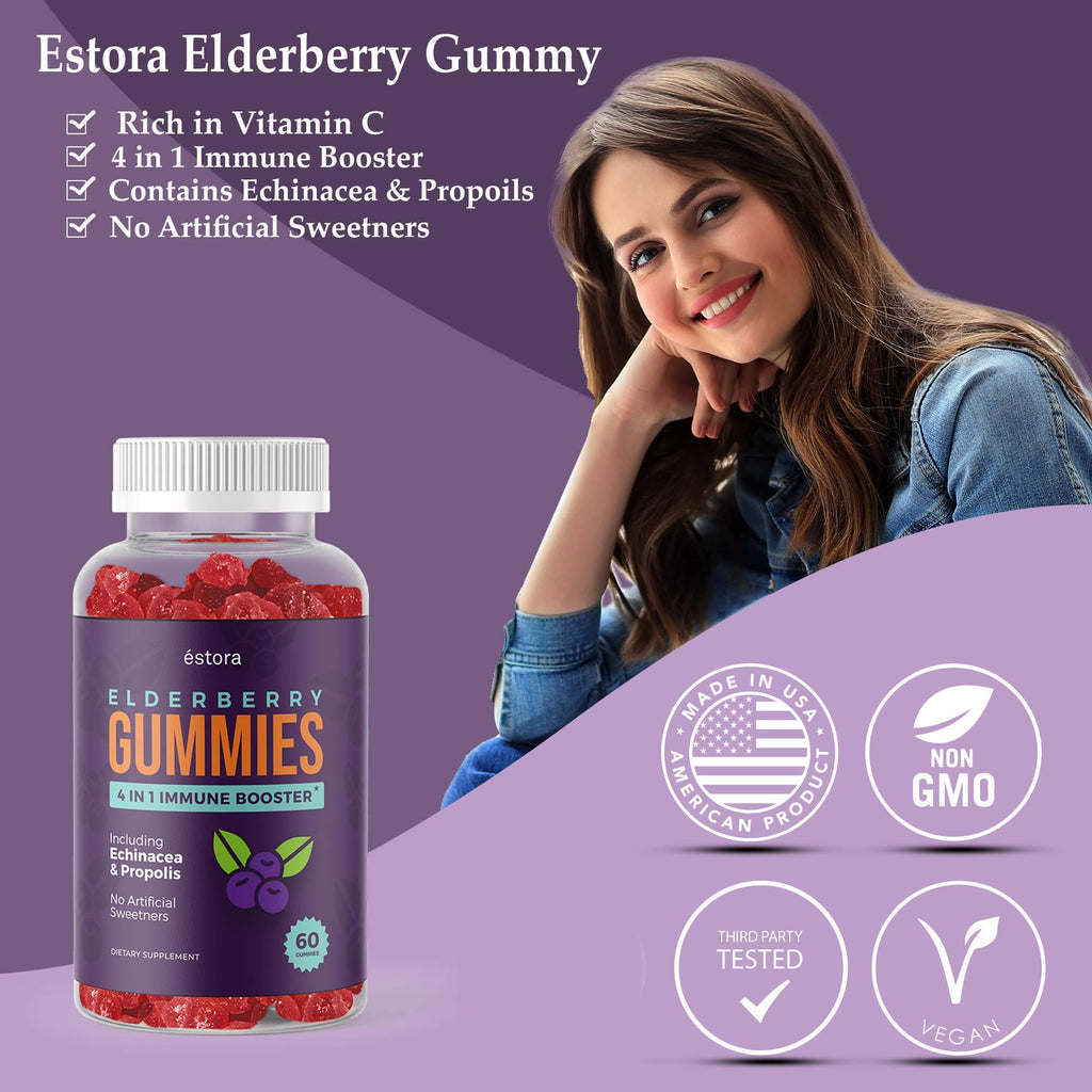 Elderberry gummies packed with antioxidants
