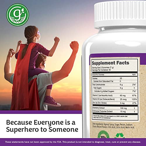 Elderberry gummies packed with vitamins