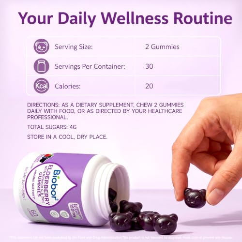 Elderberry gummies with 150mg extract