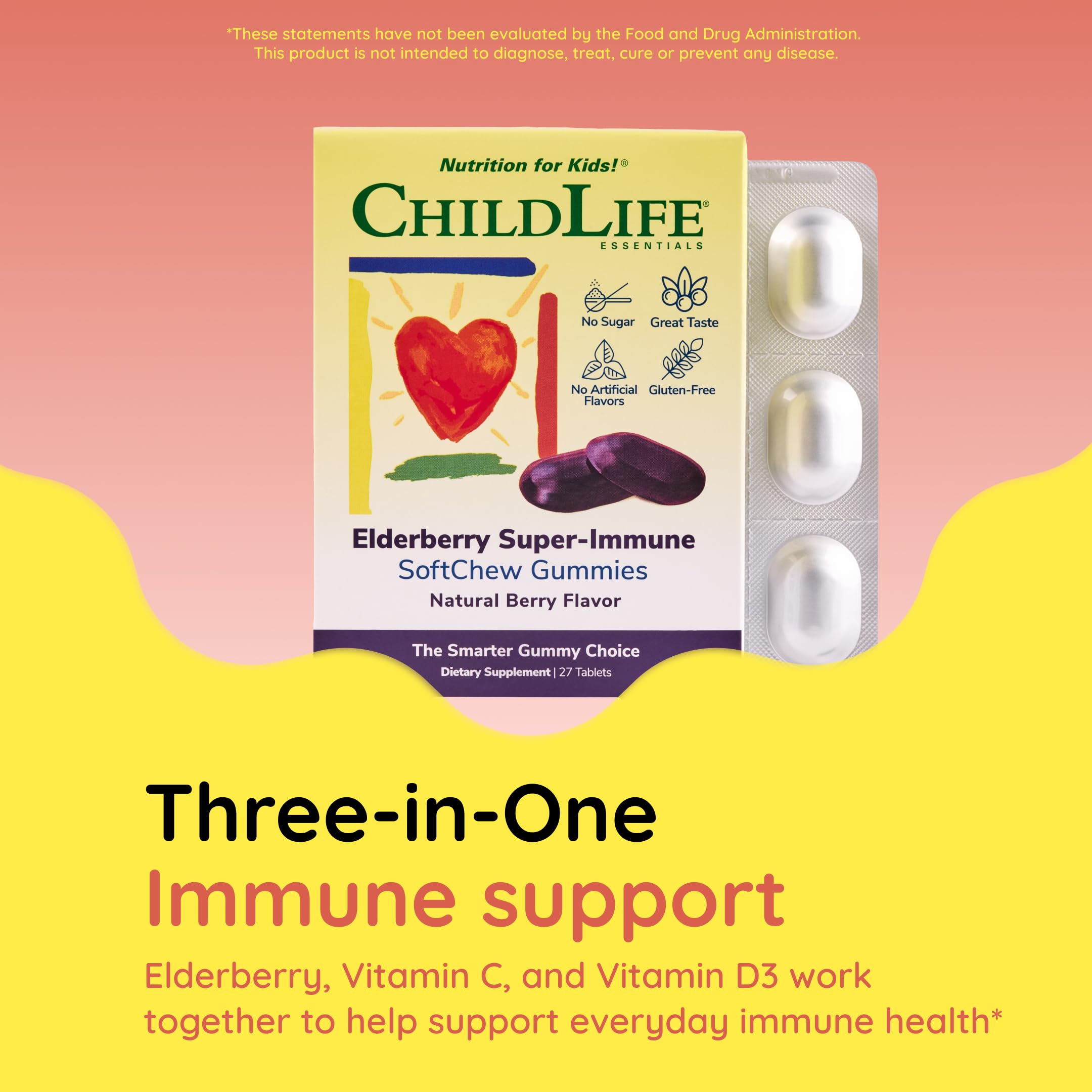 Elderberry gummies with added vitamin benefits