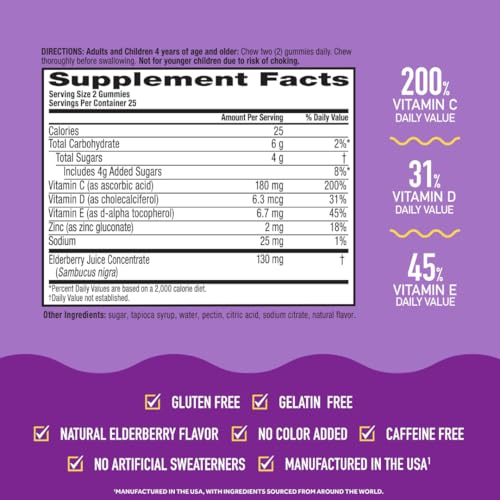 elderberry gummies with added vitamins