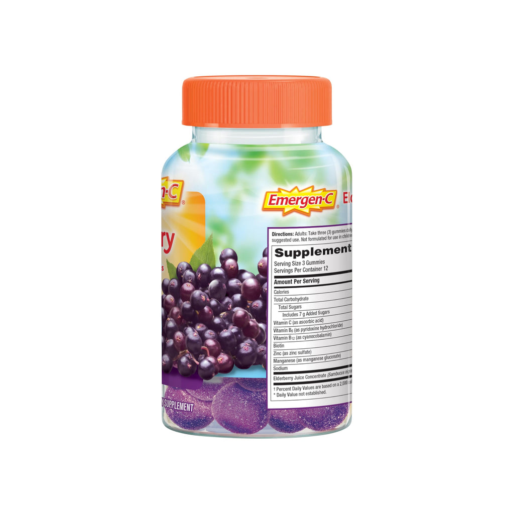 Elderberry gummies with B vitamins