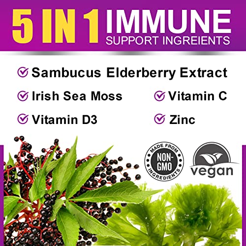 elderberry gummies with Irish sea moss