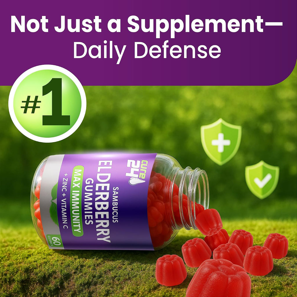Elderberry gummies with liposomal vitamin C