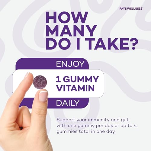 Elderberry gummies with natural flavours