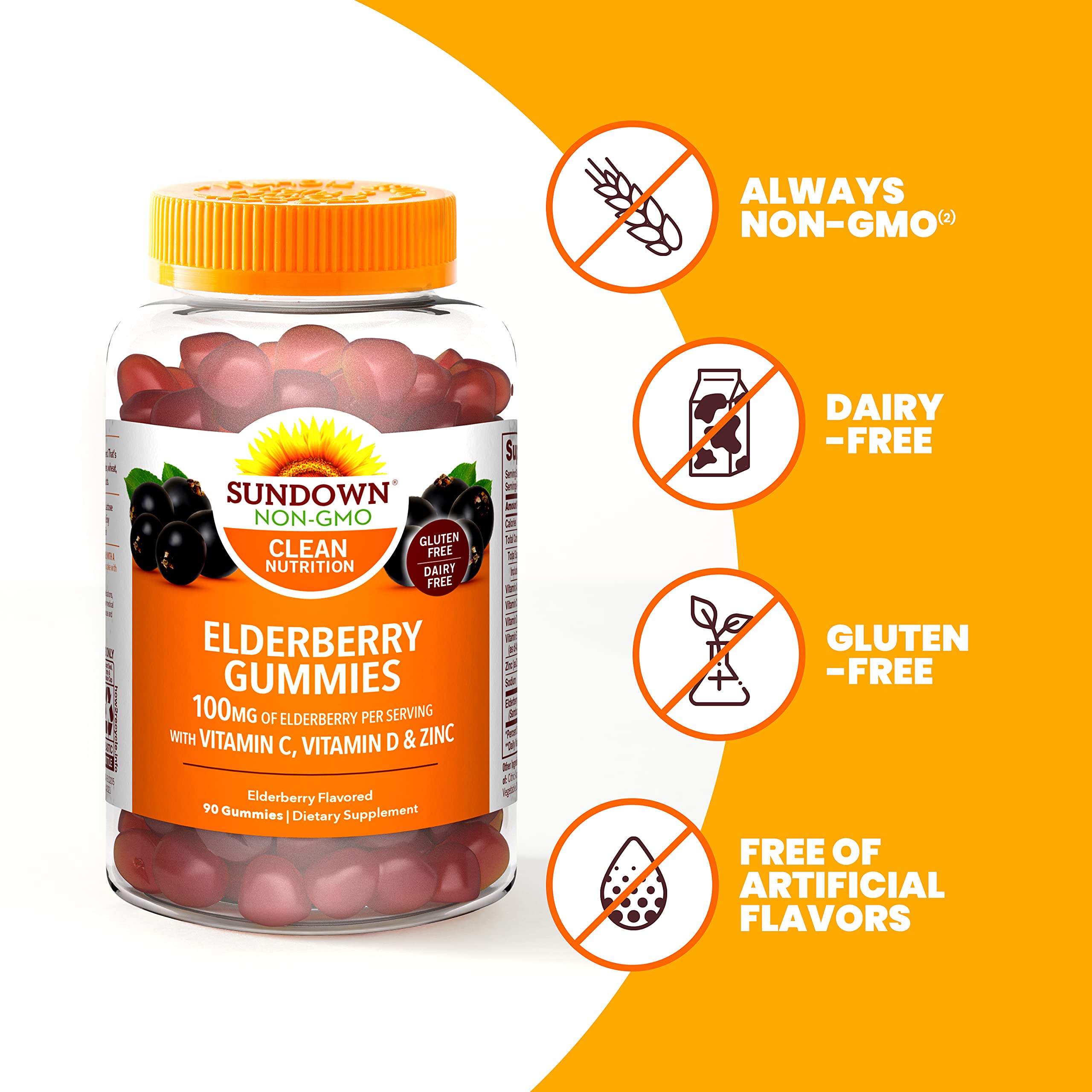 Elderberry gummies with natural ingredients