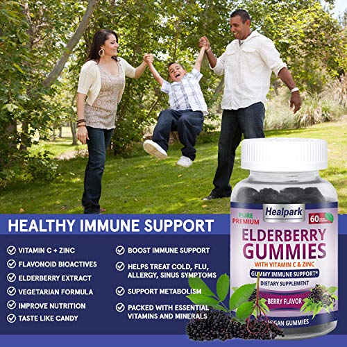 elderberry gummies with propolis and vitamins