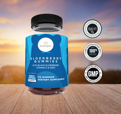 Elderberry gummies with raspberry flavour