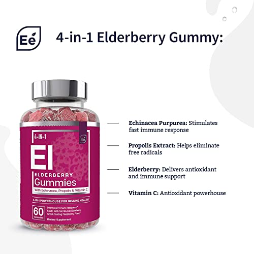 Elderberry gummies with Sambucus extract