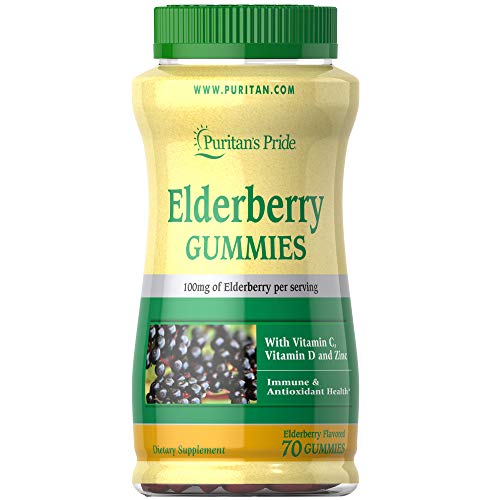 Elderberry gummies with vitamin C and D