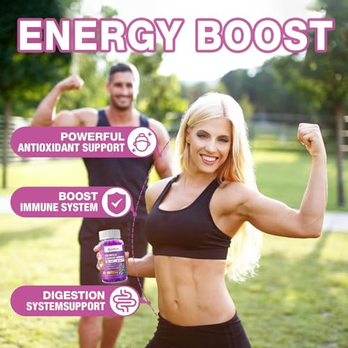 Elderberry gummies with Vitamin C benefits