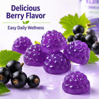 Elderberry gummies with vitamin C benefits