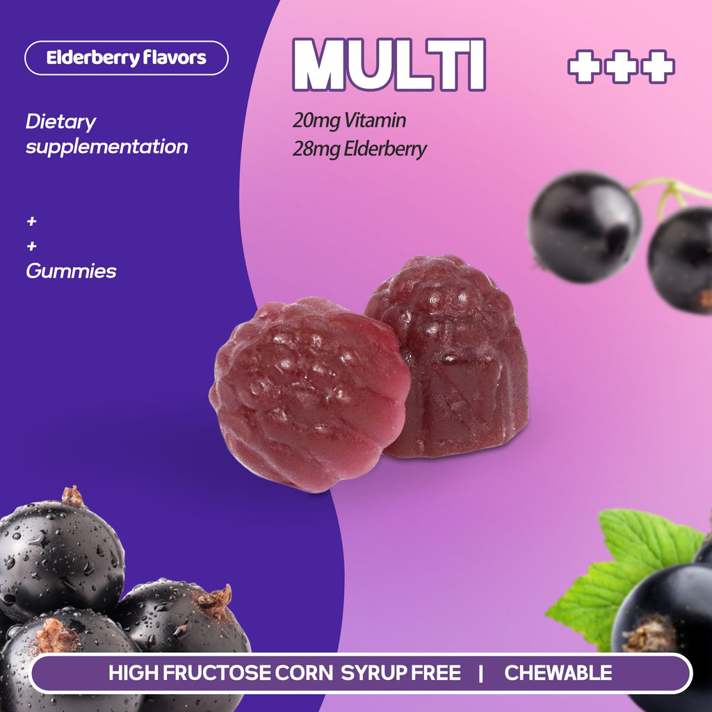 elderberry gummies with vitamin C boost