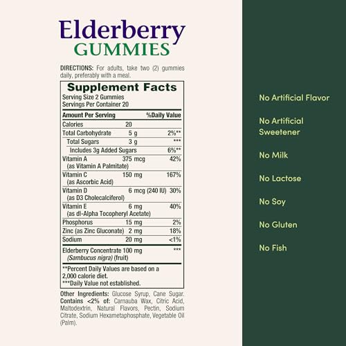 elderberry gummies with vitamin C boost