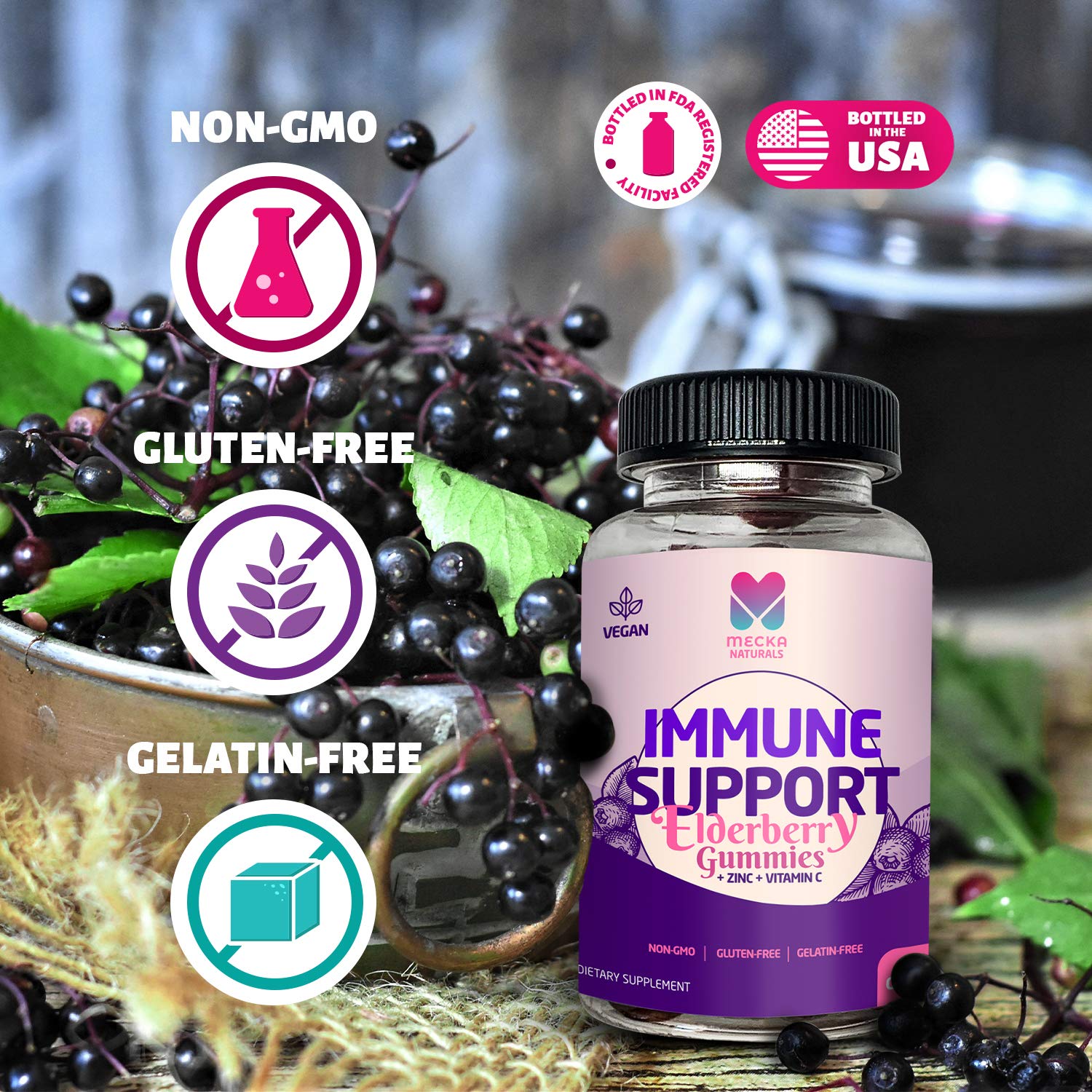 elderberry gummies with vitamin C