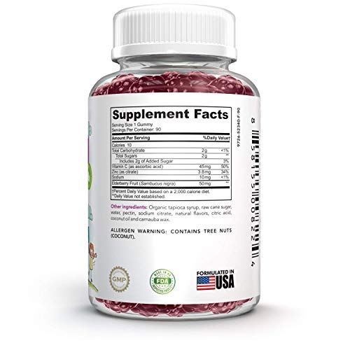 Elderberry gummies with Vitamin C