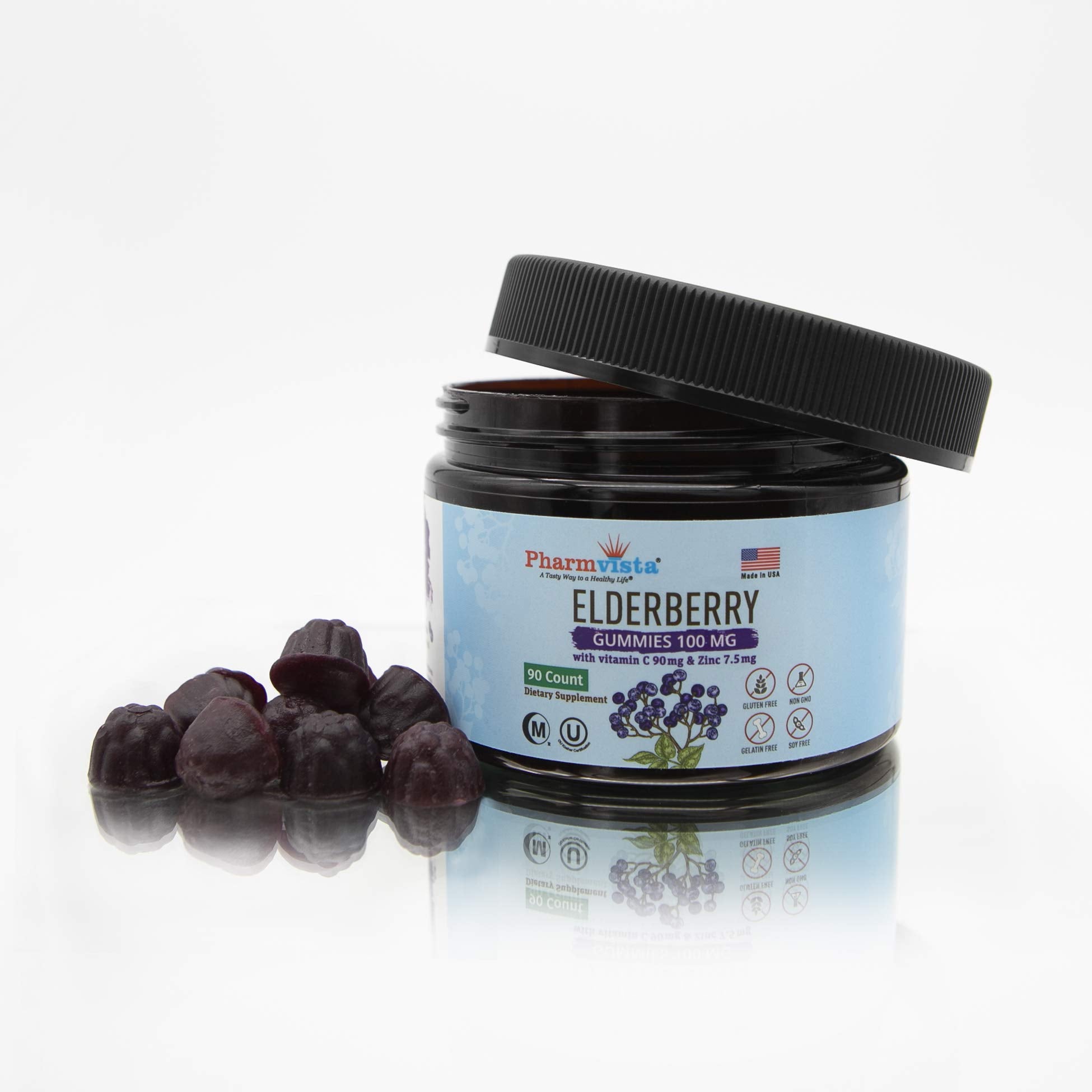 Elderberry gummies with Vitamin C