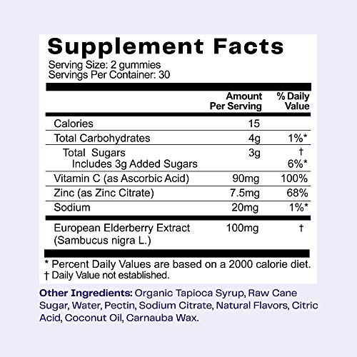 elderberry gummies with vitamins for vitality